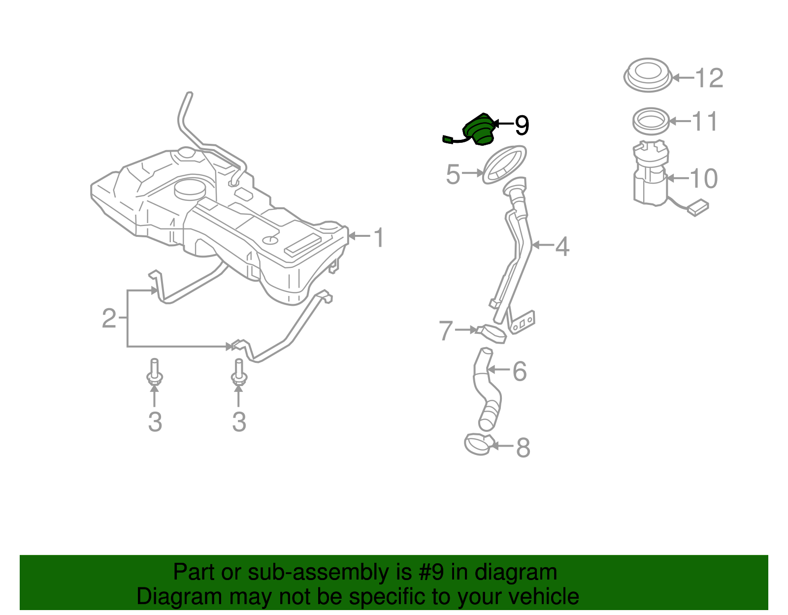 2008-2009 Nissan Versa Fuel Cap 17251-EM30A | Ziegler Nissan of Orland Park