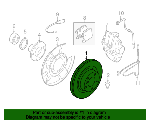 2012-2020 BMW Disc Brake Rotor Rear 34206894382 | OEM Parts Online