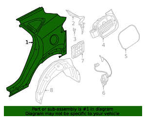 2022-2024 Hyundai Tucson Quarter Panel 71503-N9C00 | OEM Parts Online