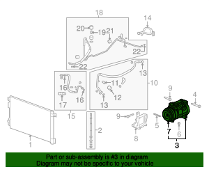 2007-2012 GM Air Conditioning Compressor and Clutch Assembly 20844676 ...