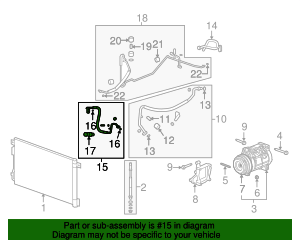 2007-2012 GM Air Conditioning Compressor and Condenser Hose Assembly ...