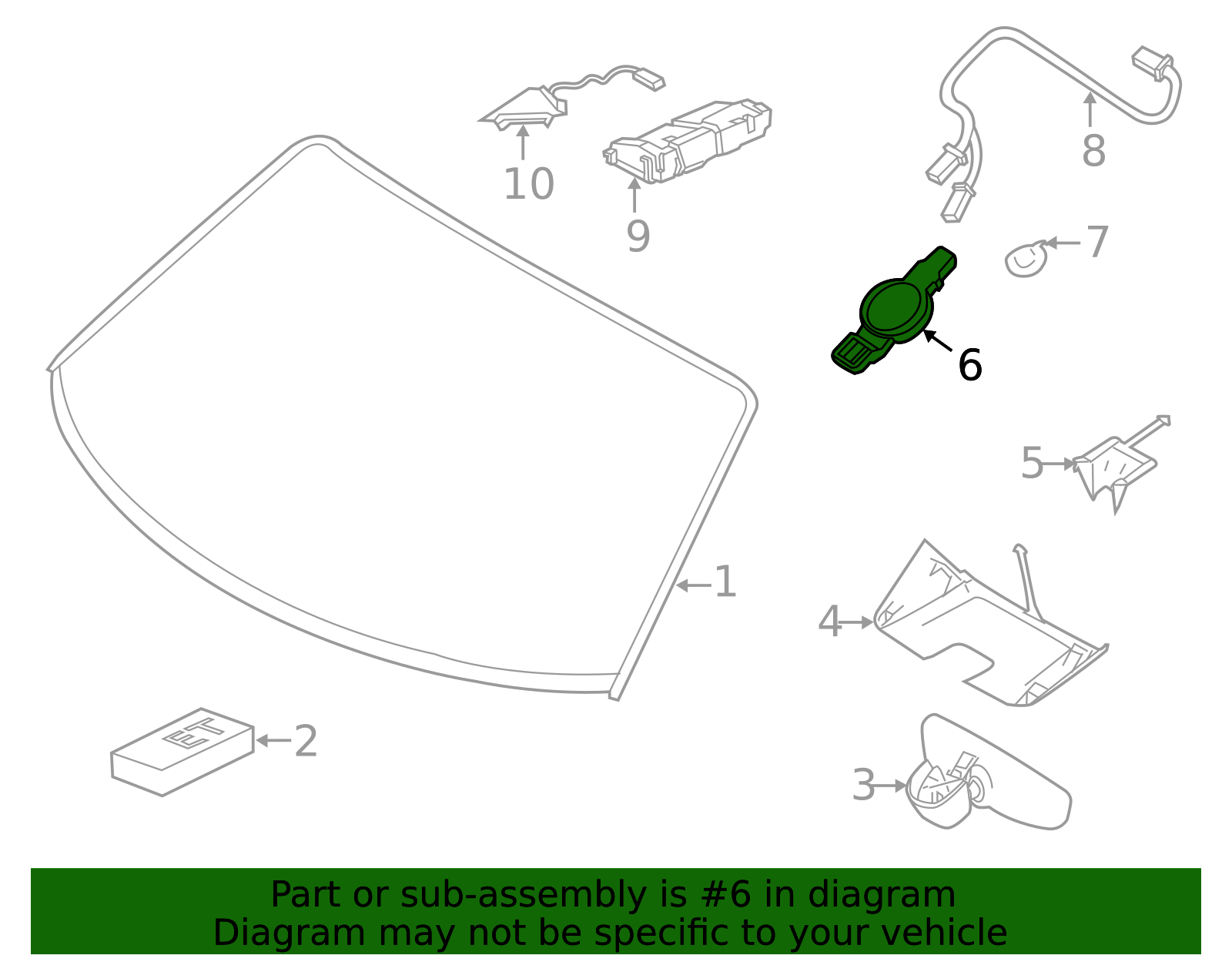 2020-2024 Porsche 911 Rain Sensor PAD-955-559 | Sunset Porsche Parts