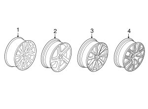 Genuine Aluminum Rim - Tucan 18-Inch Black for 2017-2018 Volvo | Part ...