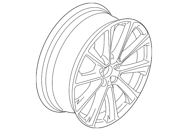 2017-2018 Volvo Aluminum Rim - Tucan 18-Inch Black 31664048 ...