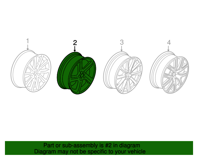 2015-2018 Volvo Aluminum Rim Neso 7.5 X 18in 31439194 | GetOEMParts.com