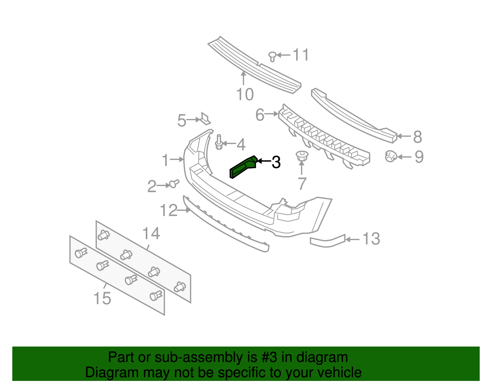2008-2012 Ford OEM NEW Ford 2008-2012 Escape Mercury Right Rear Bumper ...