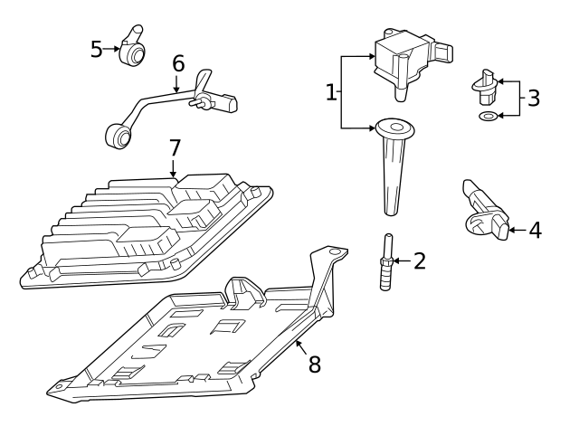 2019-2023 GM Engine Control Module Bracket 84407923 | GMPartsDirect.com