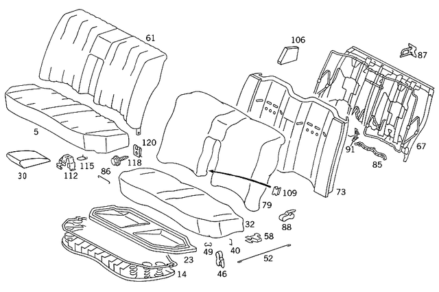 1958-2024 Mercedes-Benz Clamp 202-988-22-78 | MB Online Parts