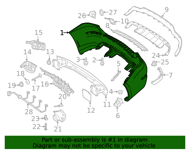 204-885-91-38-9999 - Bumper Cover 2014-2015 Mercedes-Benz | Mercedes ...