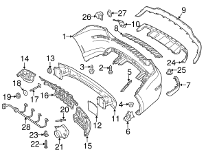 204-885-61-65 - Energy Absorber 2013-2015 Mercedes-Benz | Mercedes-Benz ...