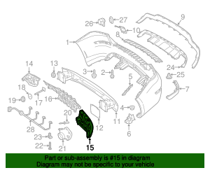 204-885-61-65 - Energy Absorber 2013-2015 Mercedes-Benz | Mercedes-Benz ...