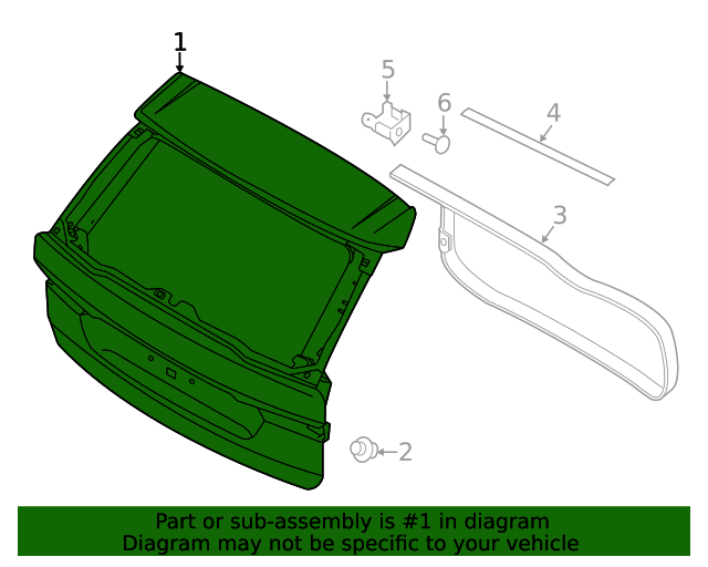 2018-2023 Volvo XC60 Lift Gate 31420453 | TascaParts.com