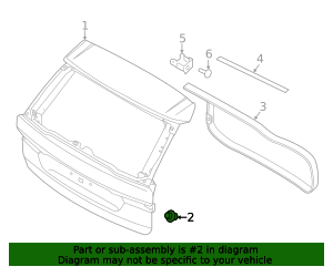 2008-2023 Volvo Lift Gate Bumper 32357334 | TascaParts.com