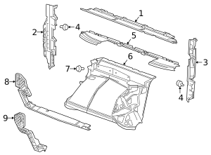 2019-2024 GM Support Bracket - Driver's Side (LH) 84153458 | TascaParts.com