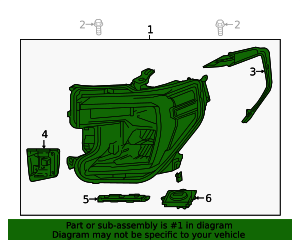 Headlamp Kit 84388632 | GMPartsDirect.com