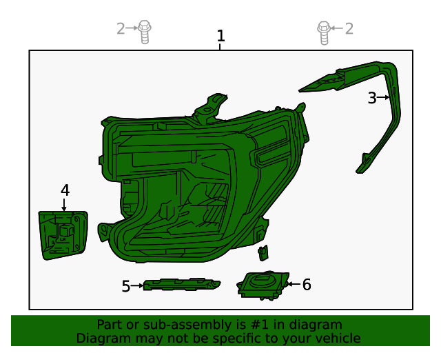 Headlamp Kit 84388632 | GMPartsDirect.com