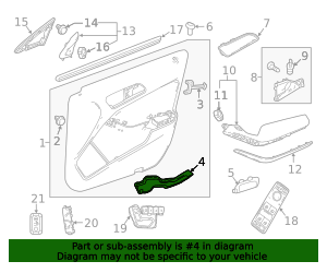 176-727-02-00 - Door Panel Insert 2015-2020 Mercedes-Benz ...