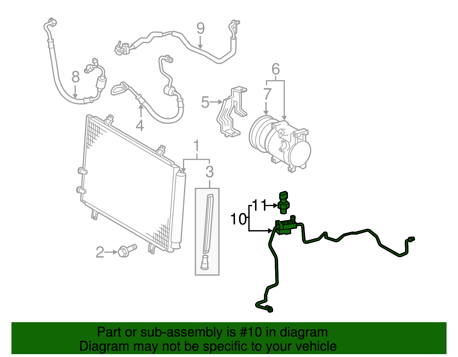 88710-06200 - 2007-2012 Toyota - Liquid Line | Sparks Parts