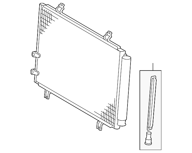 2006-2015 Toyota Condenser Assembly 88460-AZ001 | OEM Parts Online