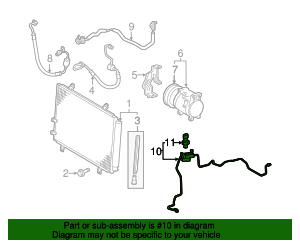 2007-2012 Toyota Liquid Line 88710-06200 | Toyota Parts Center