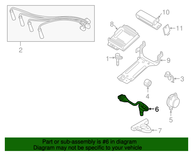 1270603 - Engine Crankshaft Position Sensor 2000-2004 Volvo ...