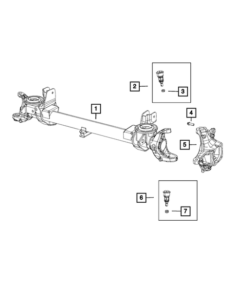 Front Axle Assembly for 2019 Ram 2500 | OEM Parts Online