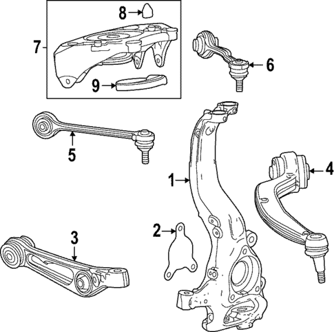 Suspension Components for 2024 Cadillac LYRIQ | GMPartsDirect.com
