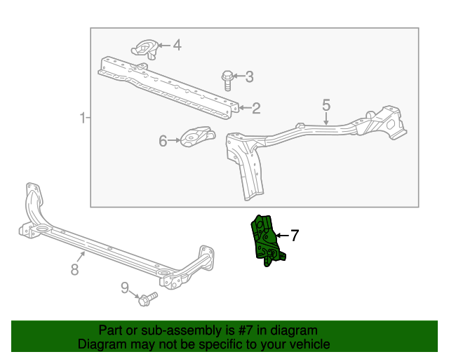 2016-2020 Buick Envision Side Support - Passenger Side (RH) 23496377 ...