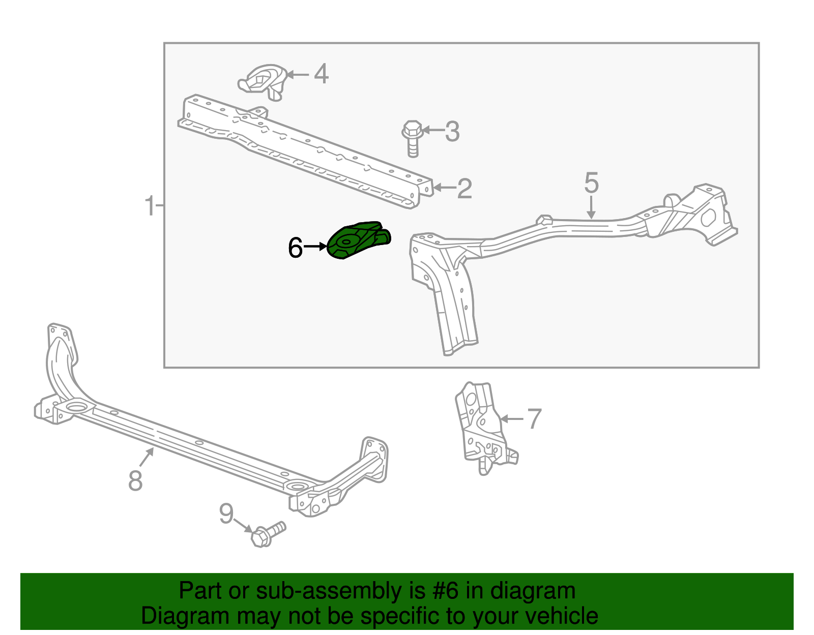2016-2020 Buick Envision Passenger Side Hood Front Bumper Bracket ...