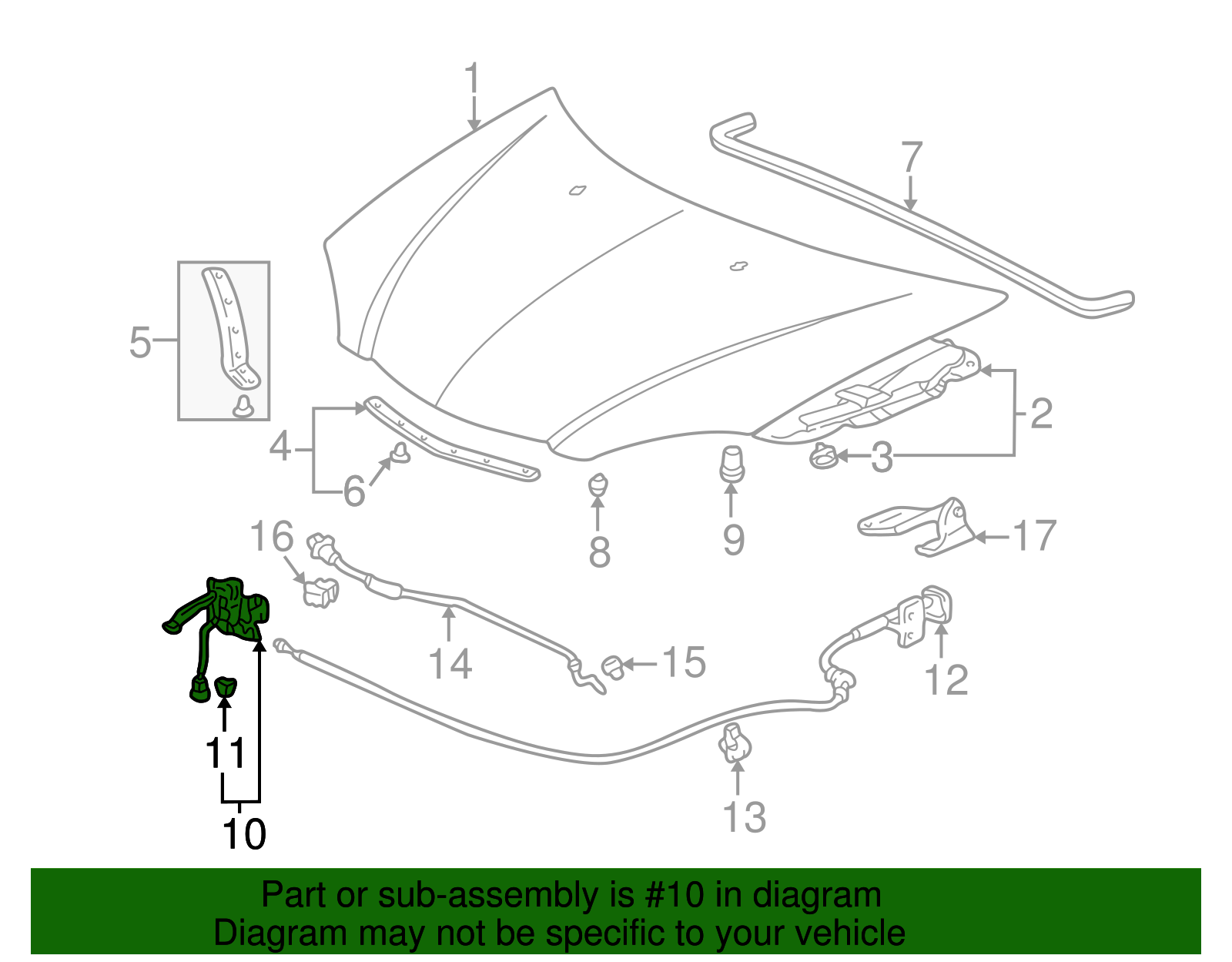 74120-S6M-506 - 2002-2006 Acura RSX - Lock Assembly, Hood | All ...