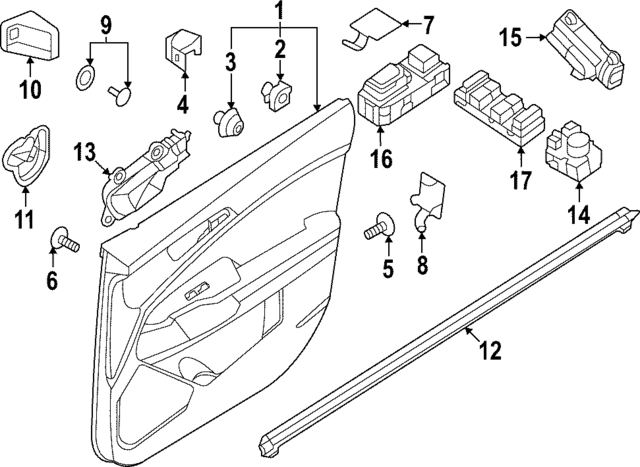 93581-P1020 - Window Switch 2023-2024 Kia Sportage | Kia.Parts Store