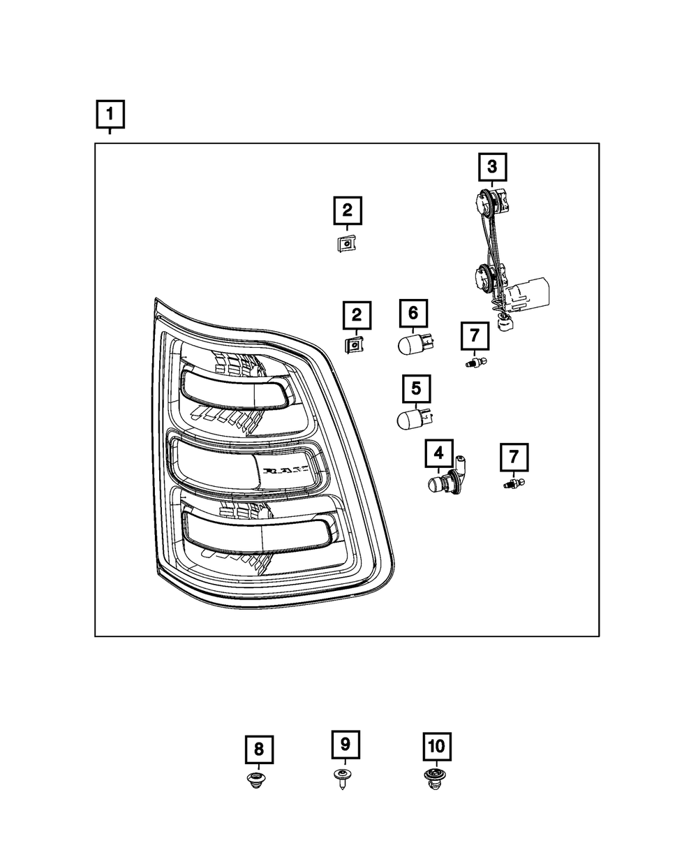 2019-2025 Ram 1500 Wiring Harness, Right 68582394AA | Mopar eStore