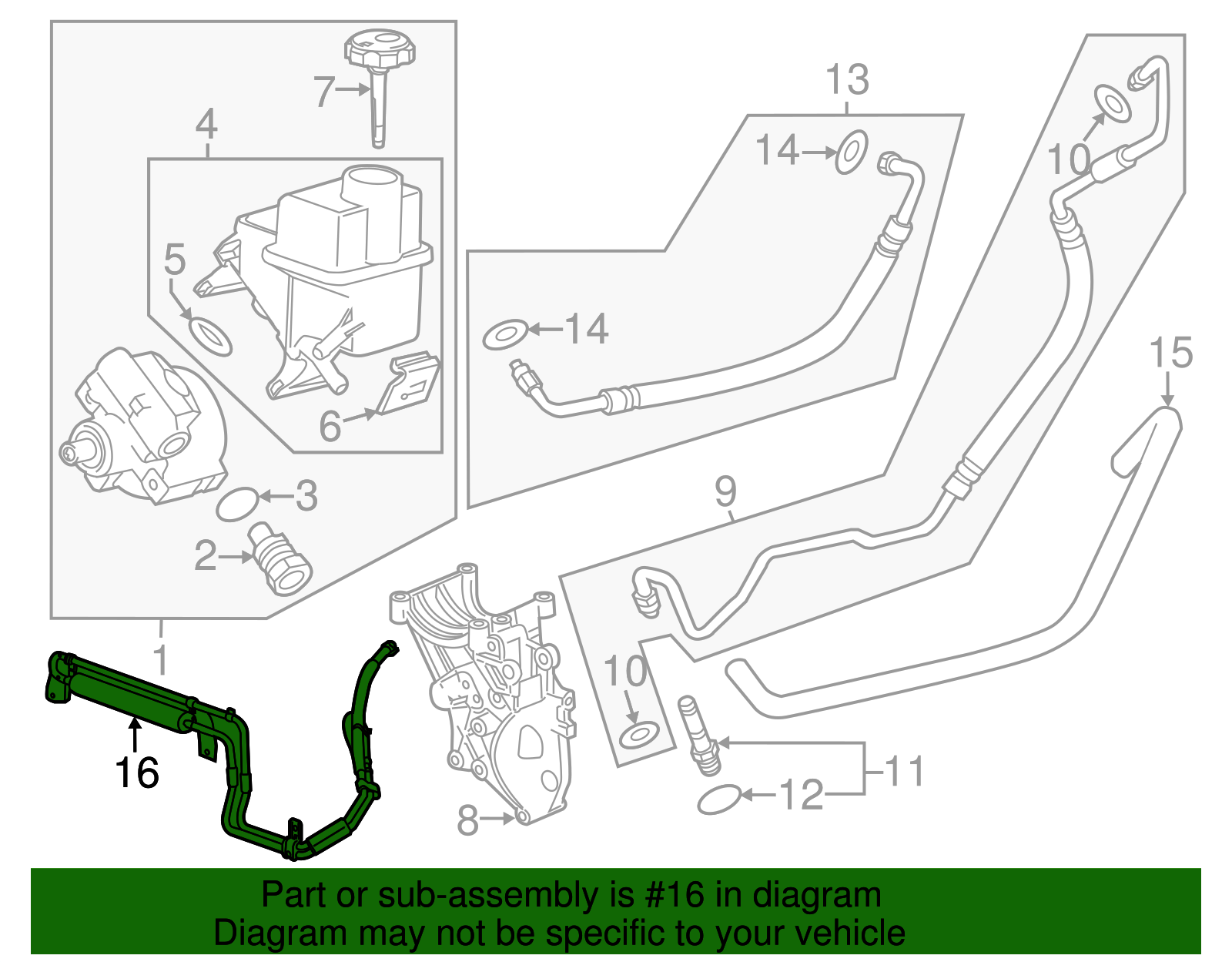2015-2016 GM Power Steering Fluid Cooler 84006547 GM | GMPartsDirect.com