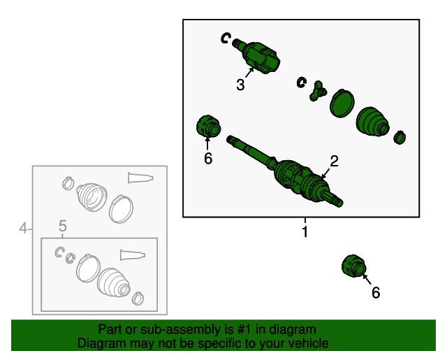 2012 Toyota Corolla Cv Axle Assembly 43420-02B01 | OEM Parts Online