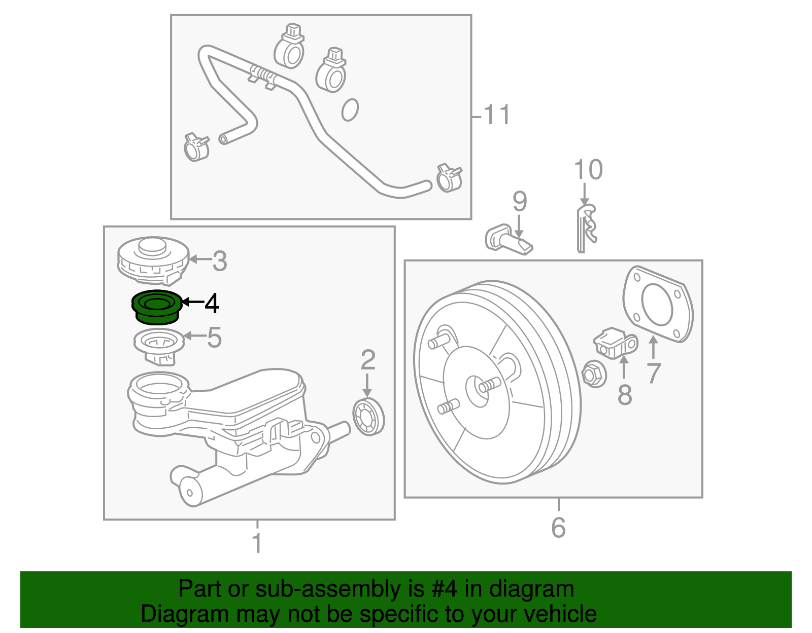 2000-2025 Honda Brake Master Cylinder Reservoir Cap Gasket 46669-S5A ...