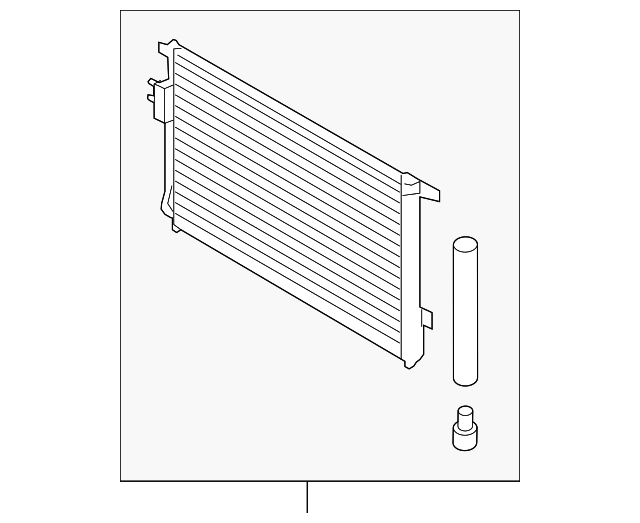 Genuine Condenser for 2019-2020 Hyundai Santa Fe | Part# 97606-S2000 ...