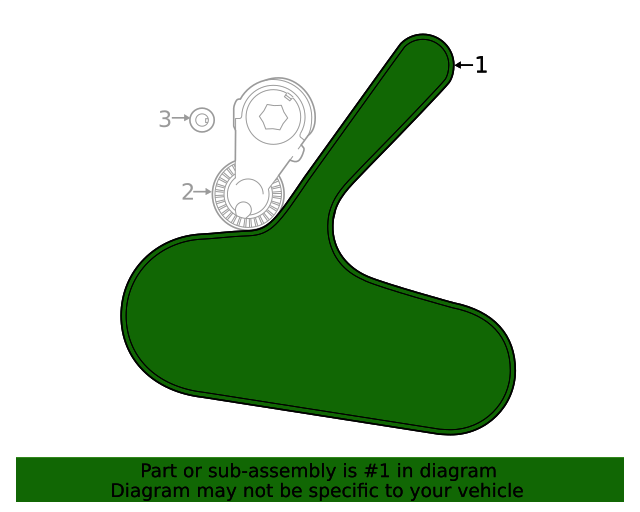 2019-2024 Nissan Altima Serpentine Belt 11720-5NA0B | OEM Parts Online