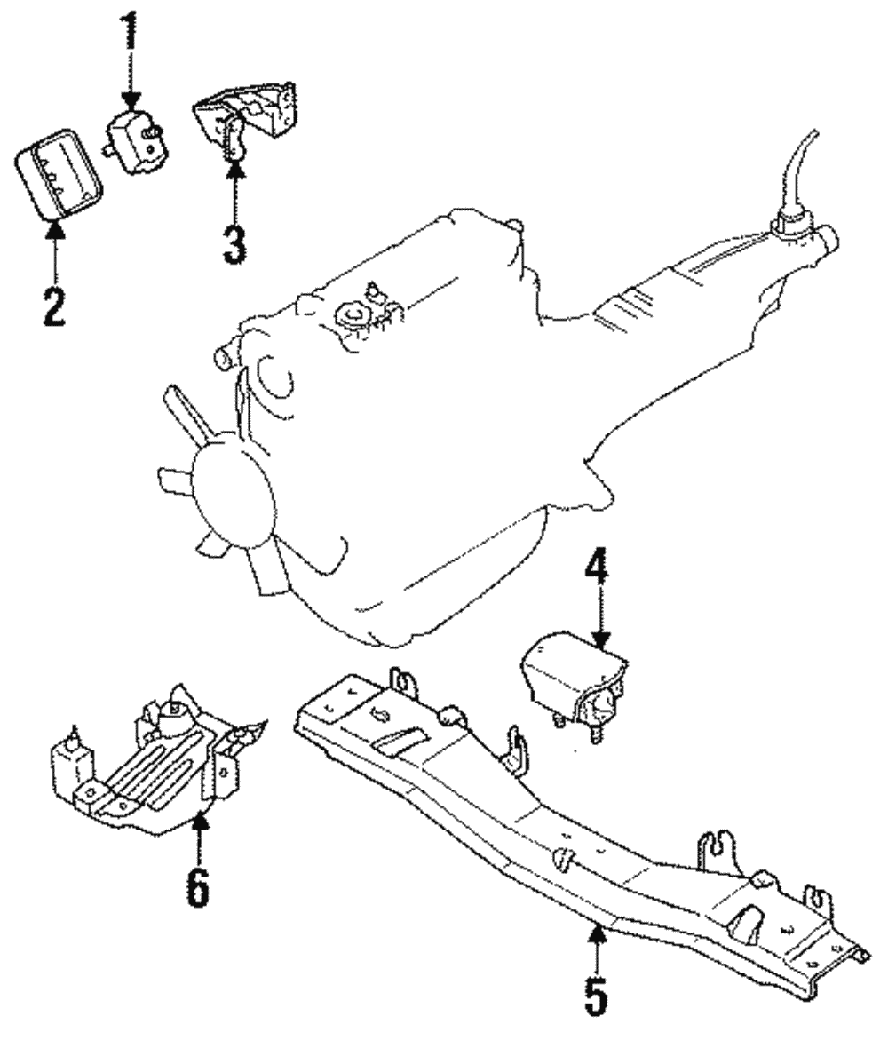 Rubber Eng Mtg UB39-39-040F | RealMazdaParts.com