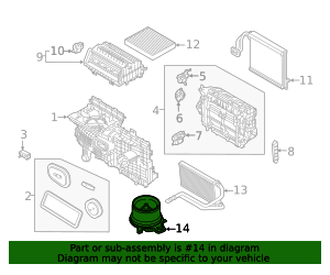 2021-2023 Ford Blower Motor JX6Z-19805-D | Online Ford Parts Catalog