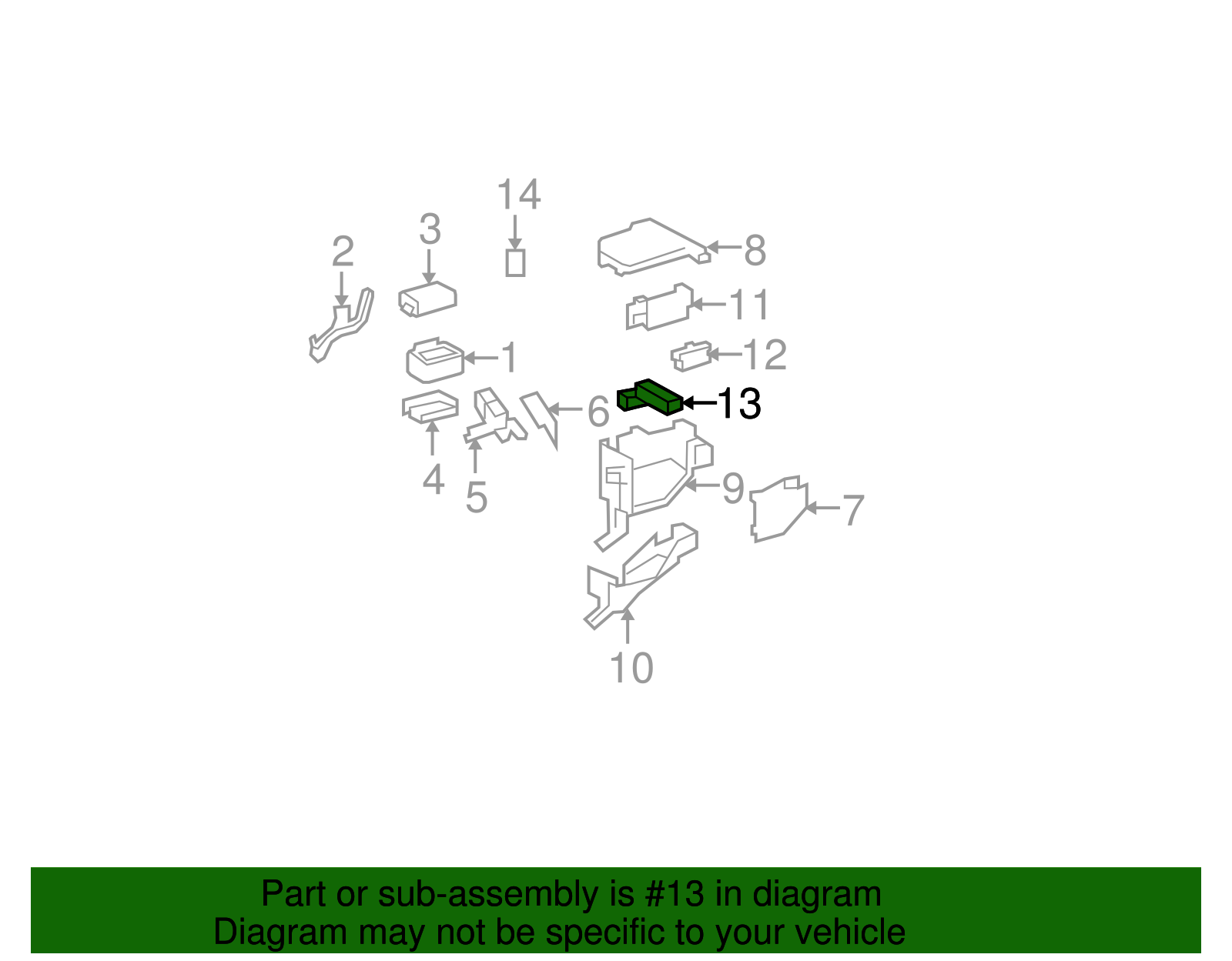 2008-2013 Toyota Highlander Relay Plate 82741-48060 | OEM Parts Online