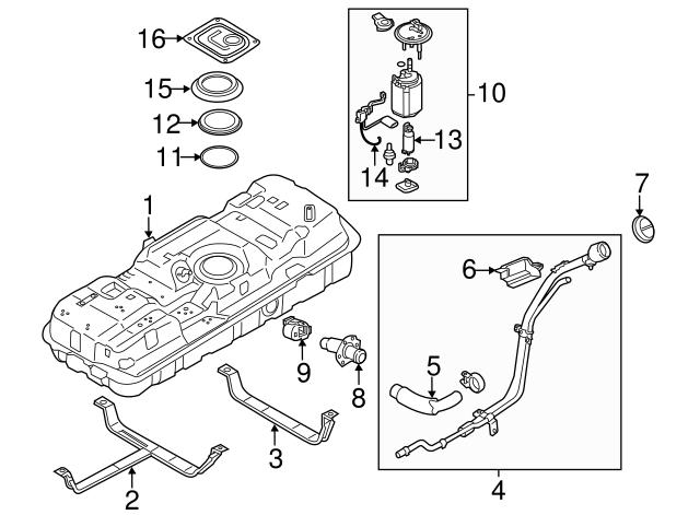 94460-4D700 - Fuel Gauge Sending Unit 2011-2014 Kia Sedona | Kia.Parts ...