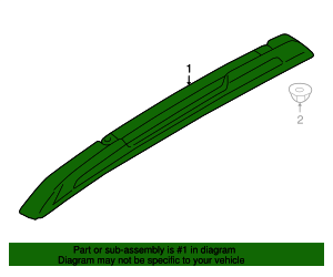 2012 Subaru Outback Roof Rail 91151AJ02A | Subaru Parts Store