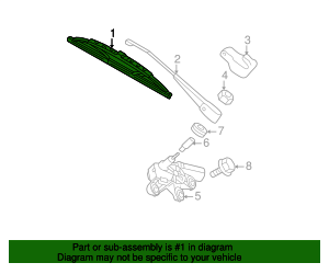 203-820-24-45 - Wiper Blade 2001-2005 Mercedes-Benz | Mercedes-Benz USA ...
