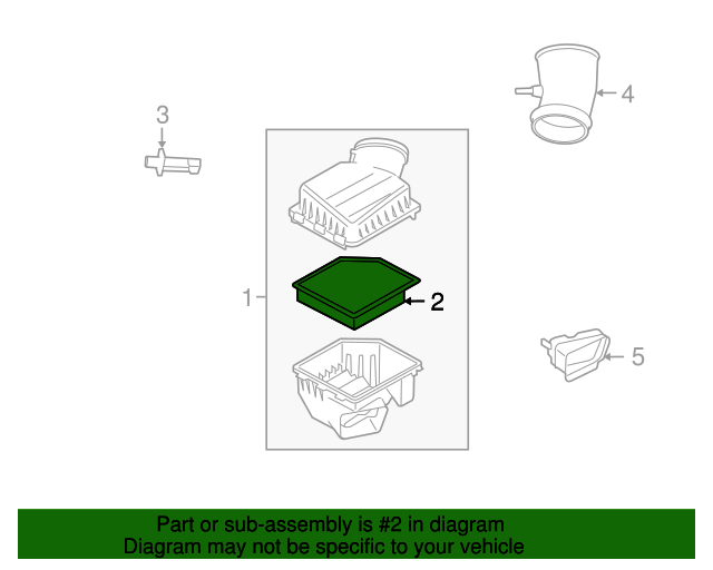 7R3Z-9601-AA - Air Filter 2007-2009 Ford Mustang | Ford Parts Direct
