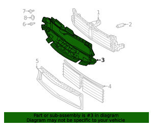 247-885-14-03 - Radiator Support Air Duct 2021-2023 Mercedes-Benz GLB ...