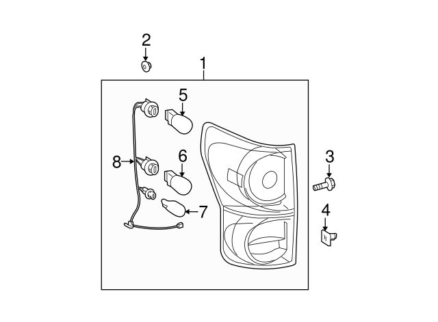 81560-0C070 - Combo Lamp Assembly - 2007-2009 Toyota Tundra | nashuatoyota