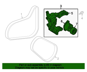 25280-2GGC3 - Belt Tensioner 2017 Kia Sorento | Kia.Parts Store