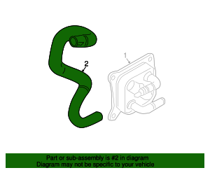 2015-2019 Nissan Water Hose 21306-BV80D | OEM Parts Online