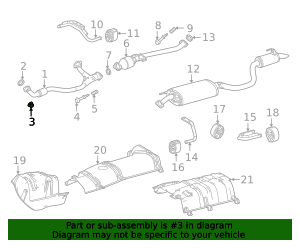 90177-A0021 - Front Pipe Nut - 2020-2024 Toyota | OEM Genuine Toyota Parts