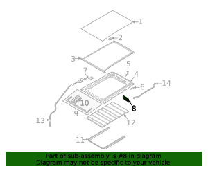 2020-2025 Land Rover Sunroof Motor 538123468 | OEM Parts Online